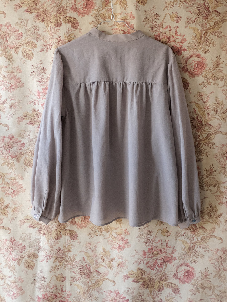 Bendix Shirt, cotton lawn grey – La Bagatelle